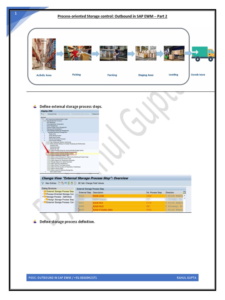 SAP EWM Outbound Process Configuration | PDF | Information Technology ...