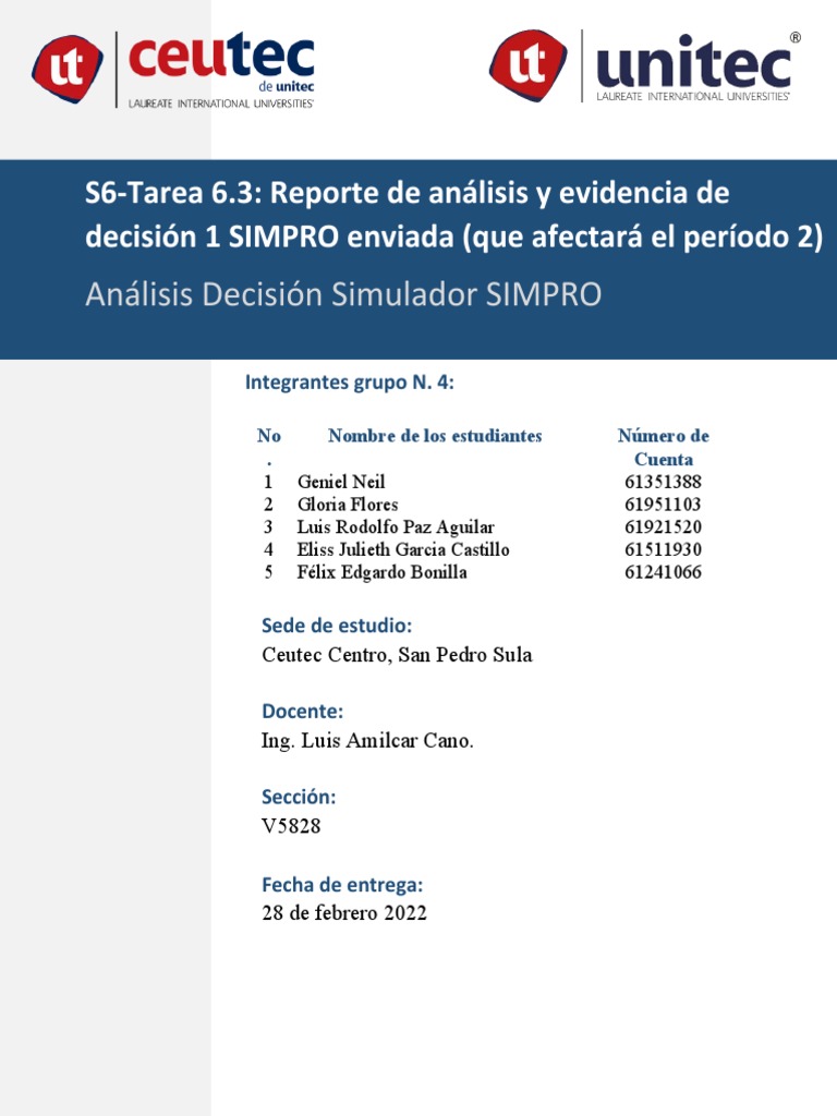 Análisis de Decisión en SIMPRO | PDF | Business | Economias