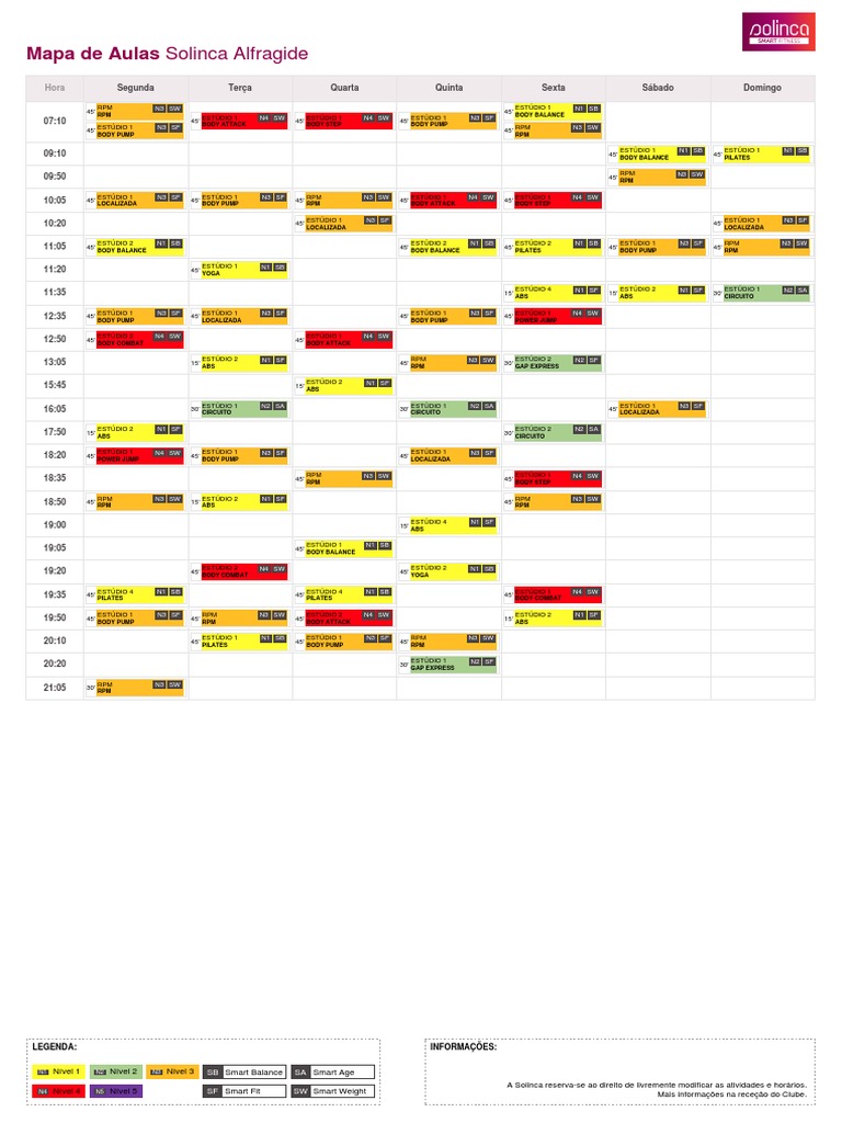 Mapa de Aulas Solinca Alfragide | PDF