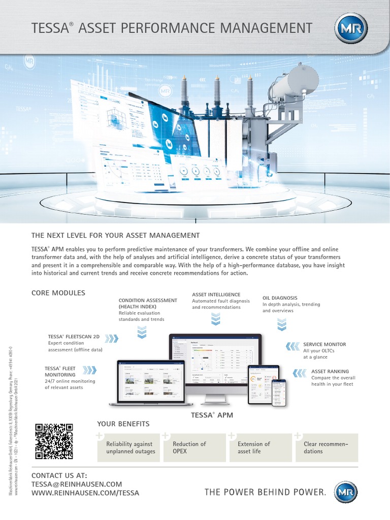 TESSA® Asset Performance Management (Onepager) | PDF | Computing | Business