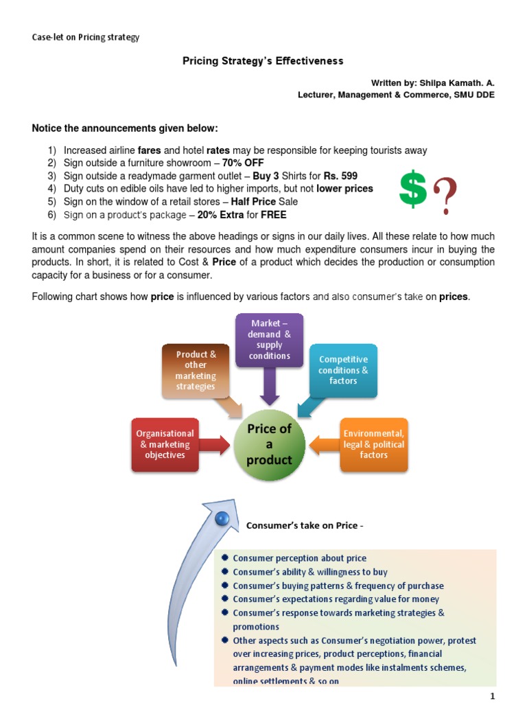 Pricing Strategies in Marketing Case Study | PDF | Newspapers | Pricing