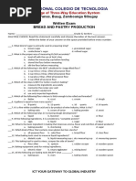 BPP Test With Tos | PDF | Baking | Flour