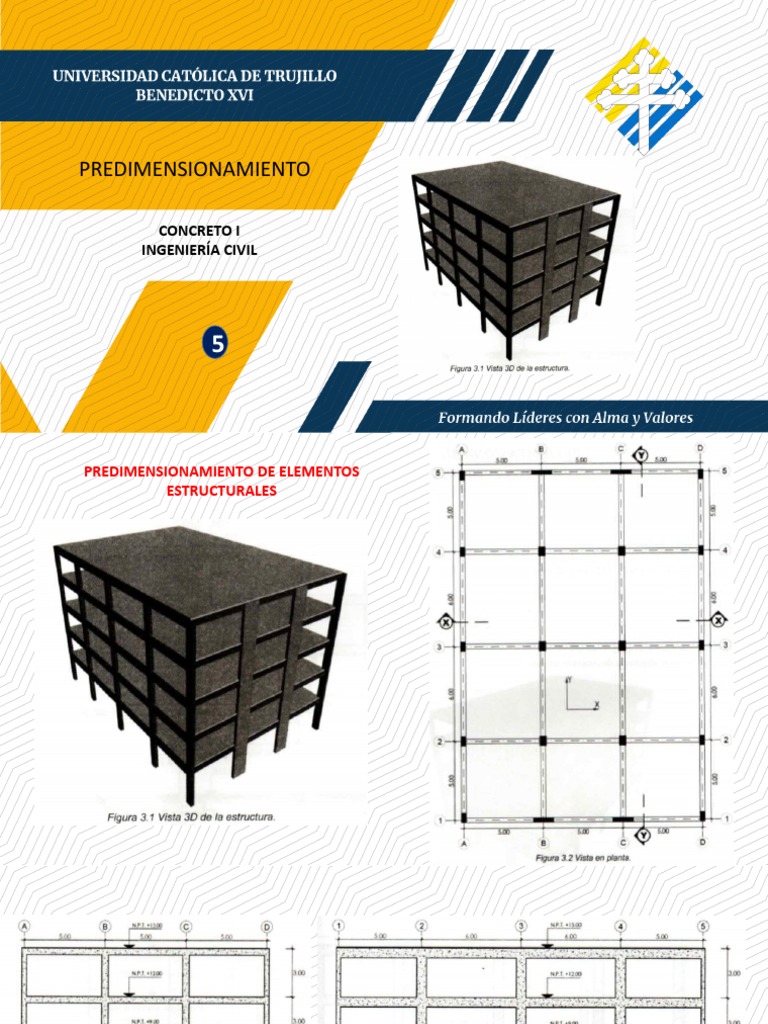 Predimensionamiento Estructural en Ingeniería Civil | PDF