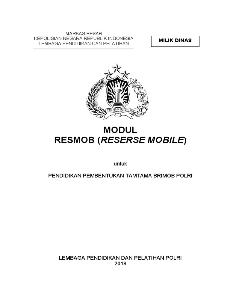 Resmob (Reserse Mobile) | PDF