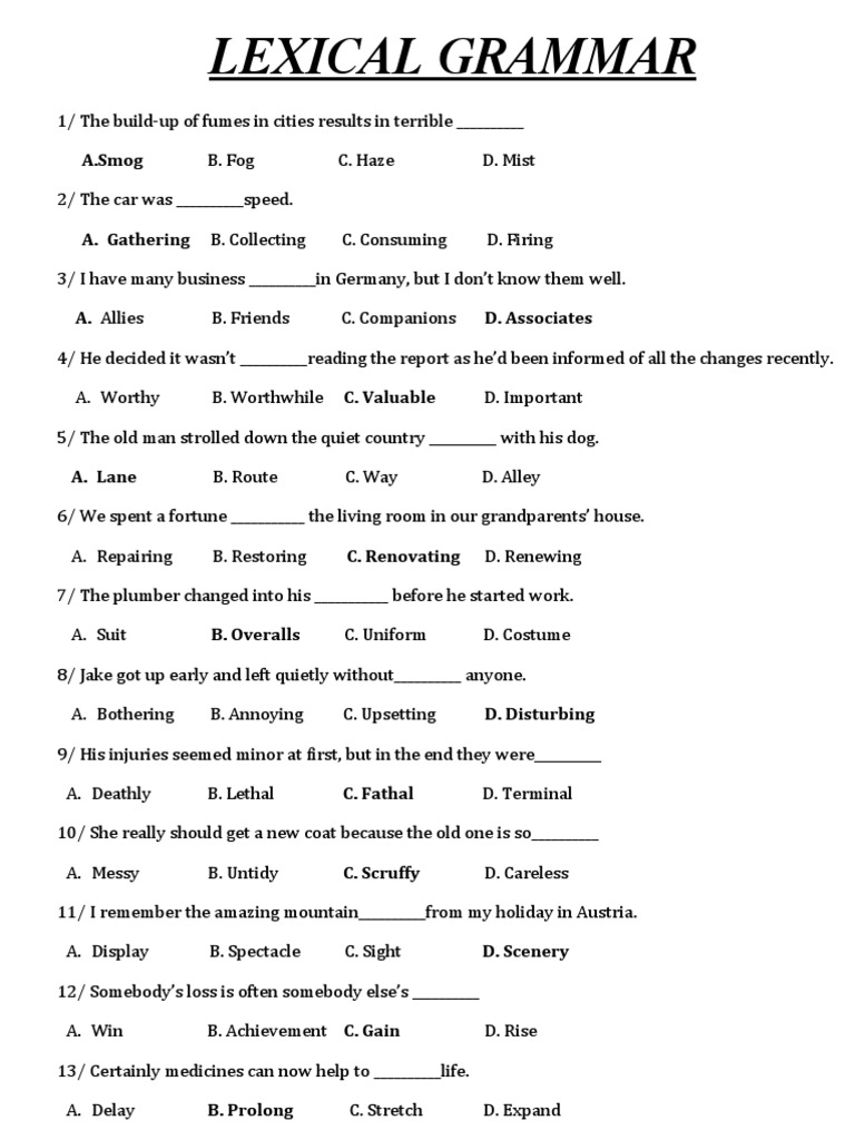 Lexical Grammar | PDF