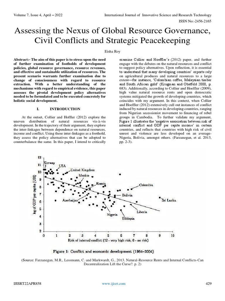 Assessing The Nexus of Global Resource Governance, Civil Conflicts and ...