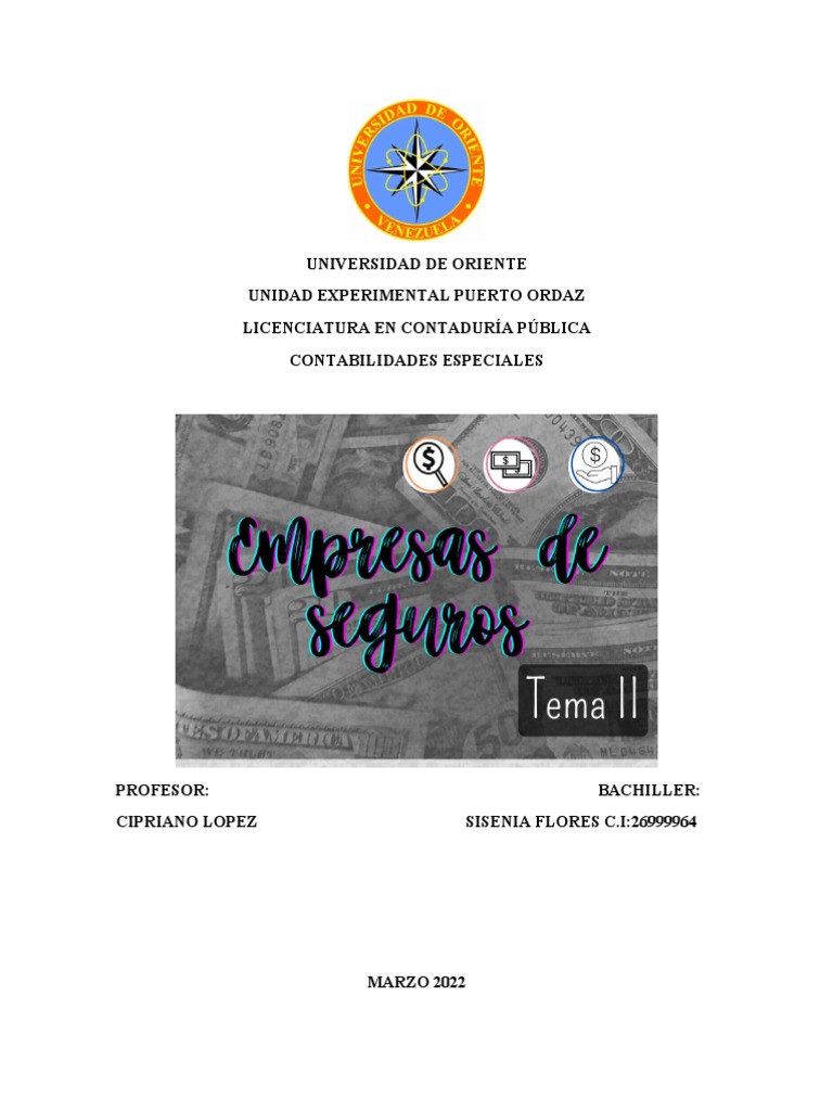 Contabilidad de Seguros | PDF | Póliza de seguros | Seguro