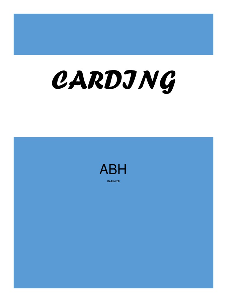 Carding Tutorial | PDF