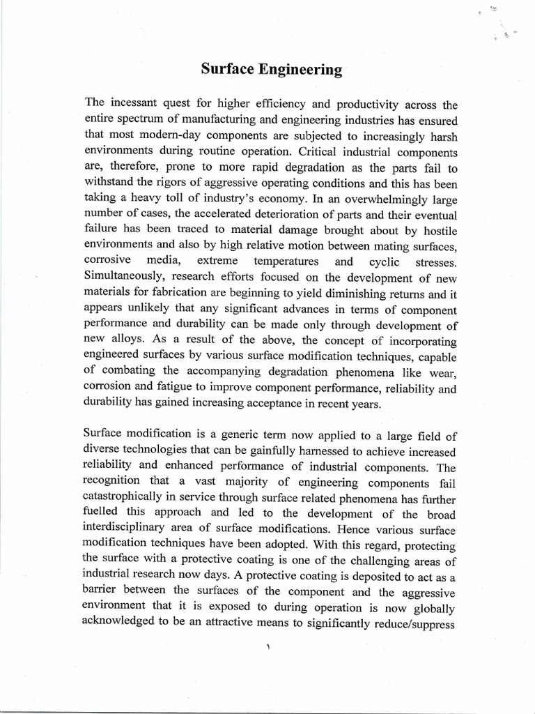 Surface Engineering | PDF | Solid | Wear