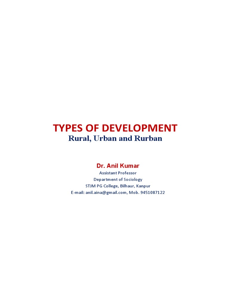 Types of Development | PDF