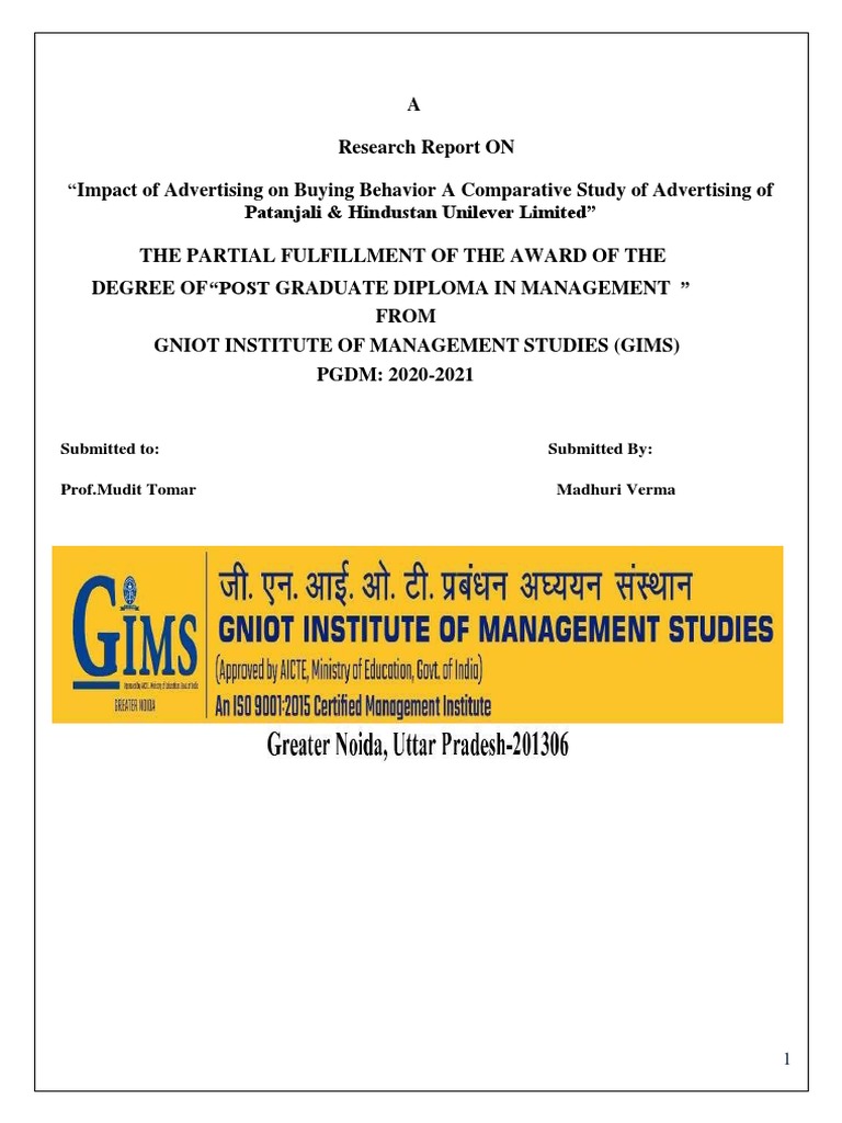 Miner Project Report Madhuri Verma .. | PDF