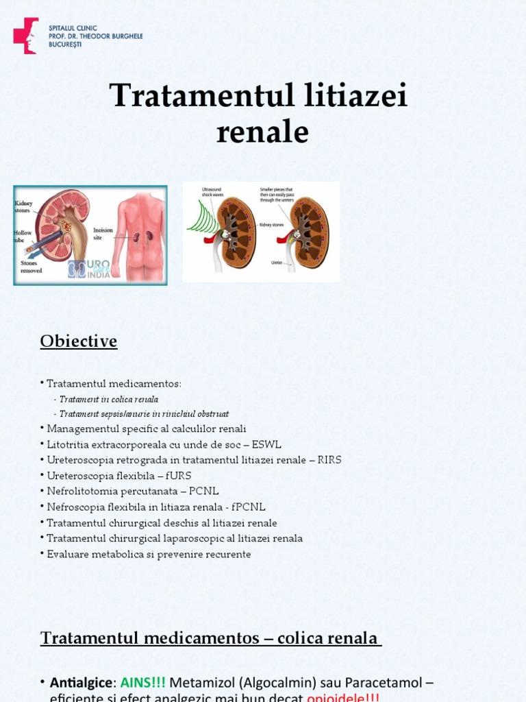 Tratamentul litiazei renale: metode și indicații | PDF | Medical ...