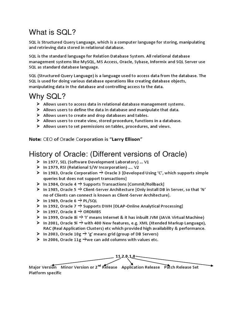 What Is SQL | PDF | Databases | Relational Database