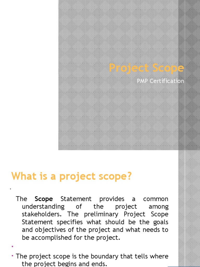 Understanding Project Scope Essentials | PDF