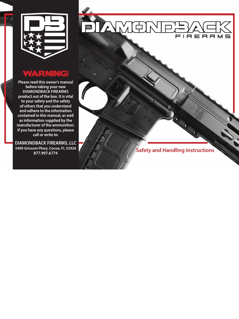 Diamondback Firearms Safety Manual | PDF | Trigger (Firearms) | Firearms