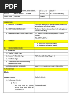 Lesson Plan in Basic Drafting Technology Final | PDF | Technical ...