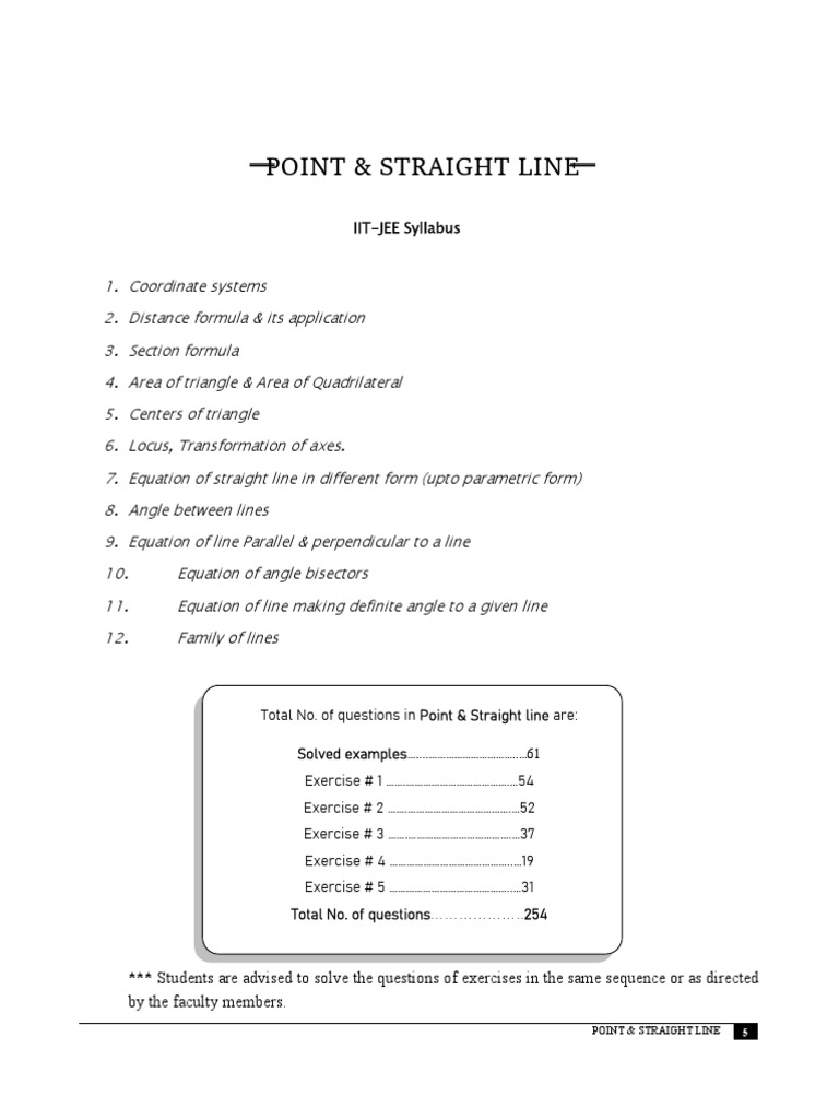 (M) Point & Straight Line | Download Free PDF | Line (Geometry ...