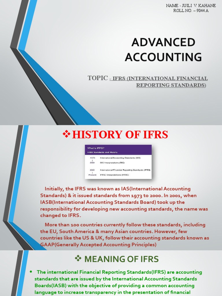 Advanced Accounting | PDF | International Financial Reporting Standards ...