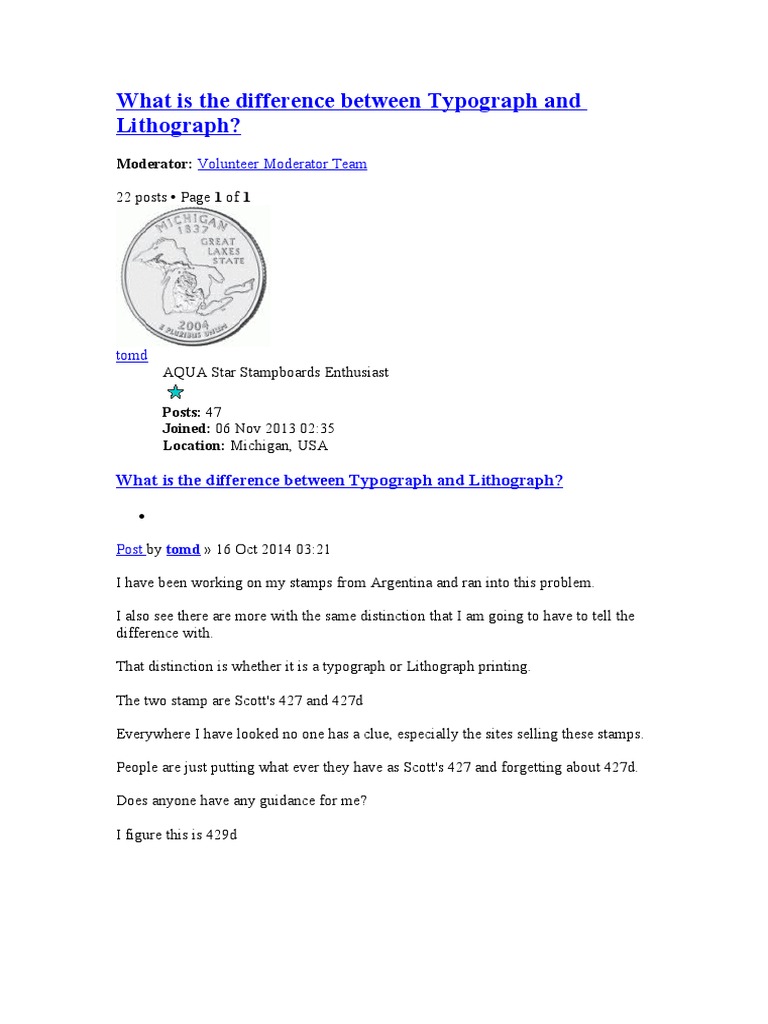 What Is The Difference Between Typograph and Lithograph | PDF ...