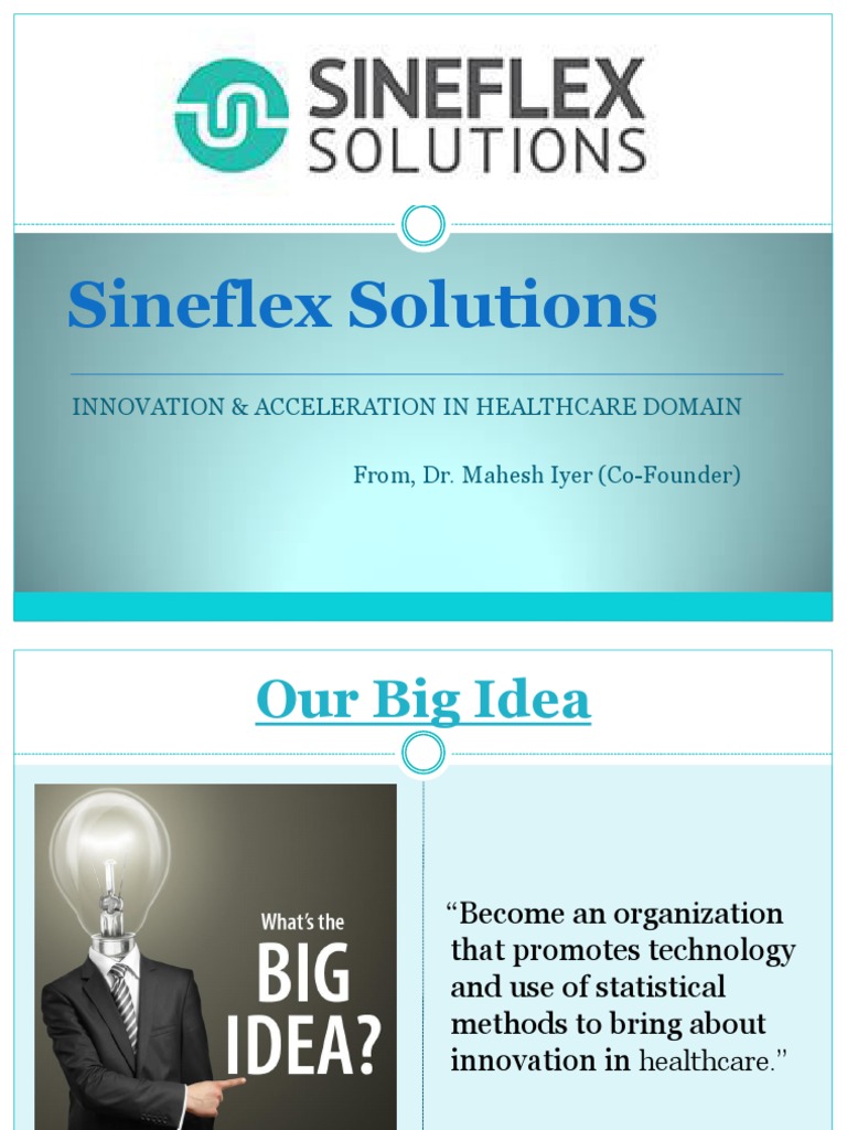 Sineflex Solutions PDF | PDF | Innovation | Analytics
