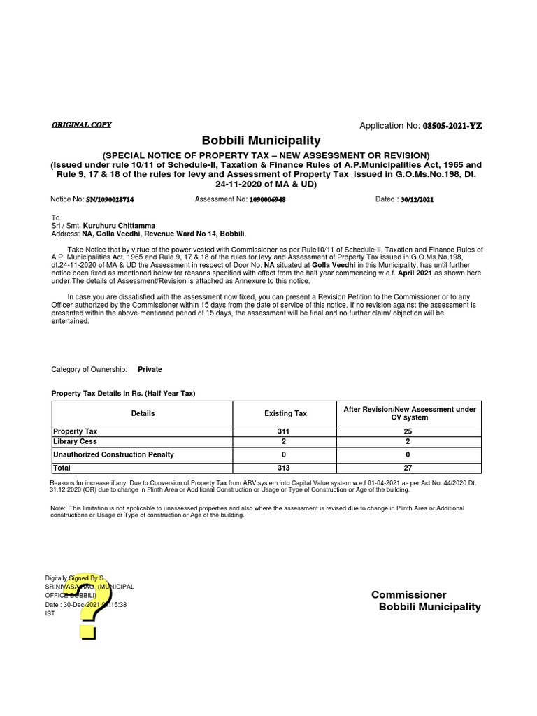 Special Notice | PDF | Property Tax | Taxes