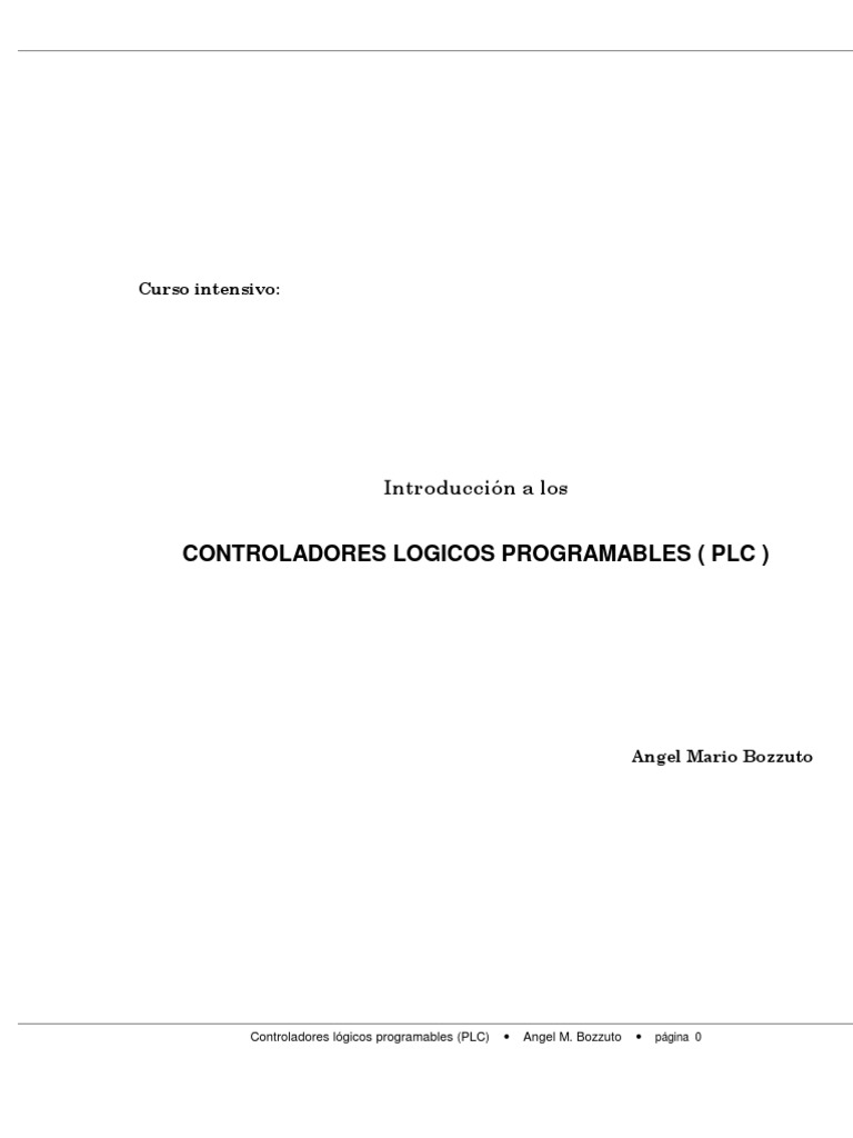Curso PLC General | PDF | Controlador lógico programable | Relé