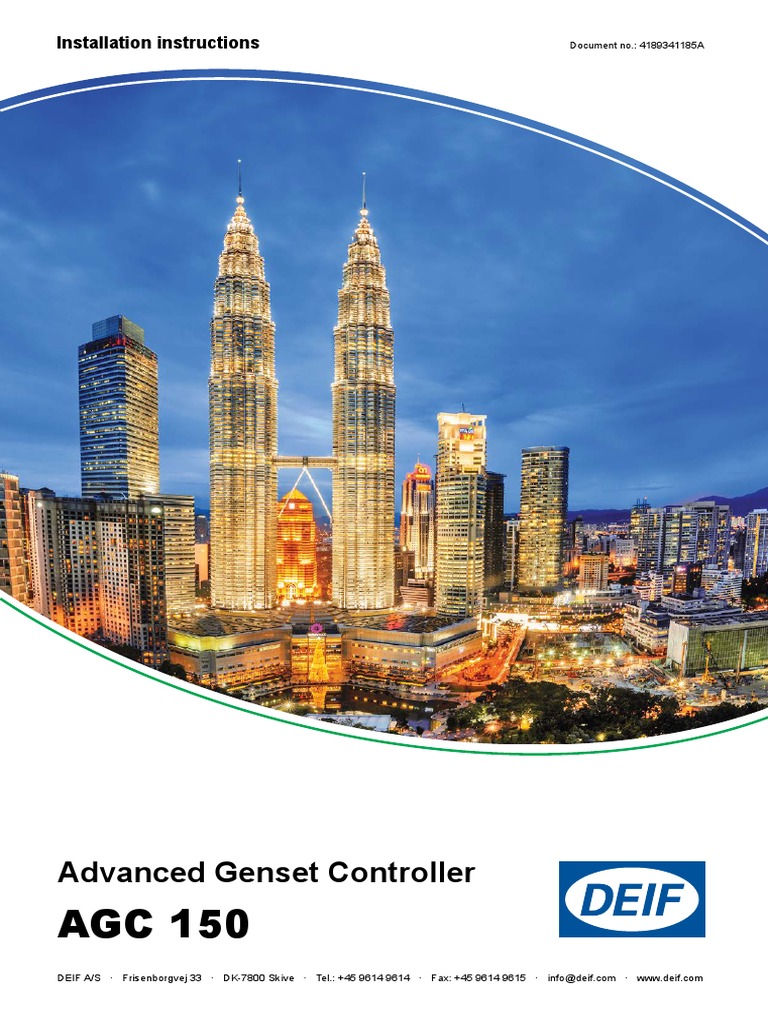 Advanced Genset Controller: Installation Instructions | PDF | Power Supply | Electrical Wiring