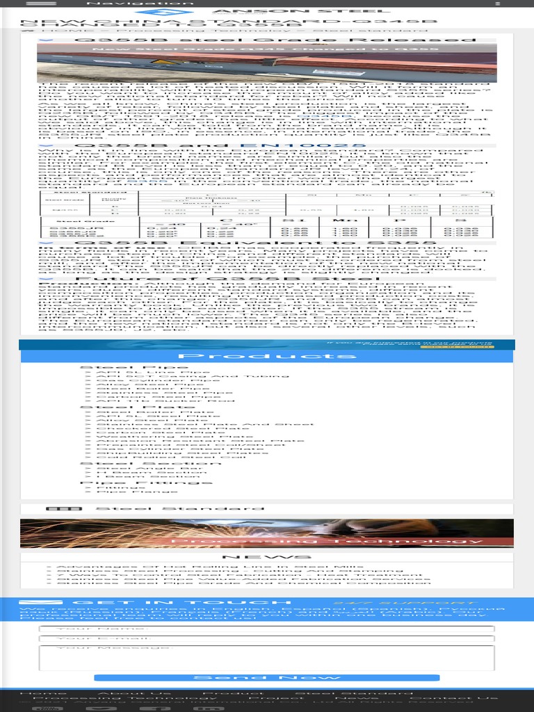 New China Standard-Q345B Changed To Q355B | PDF | Steel | Pipe (Fluid Conveyance)