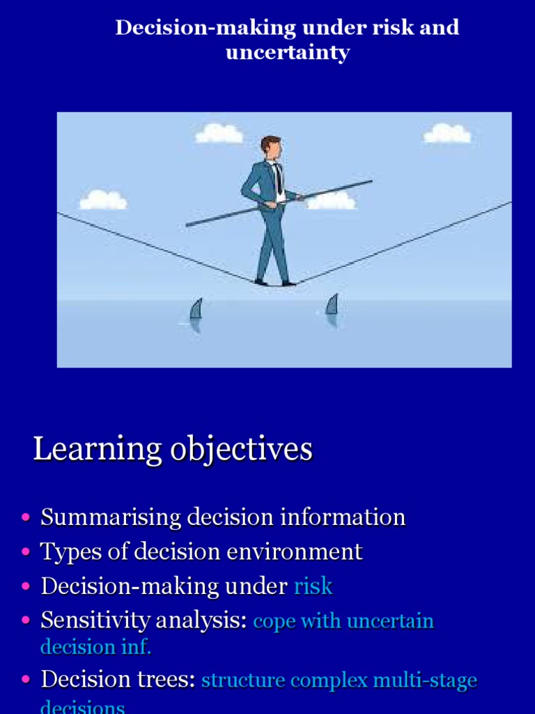MANG6134 Decision Models To Handle Risk and Uncertainty STUDENT OHPS ...