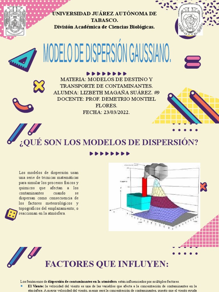 Modelo de Dispersión Gaussiano | PDF | Contaminación | Herida