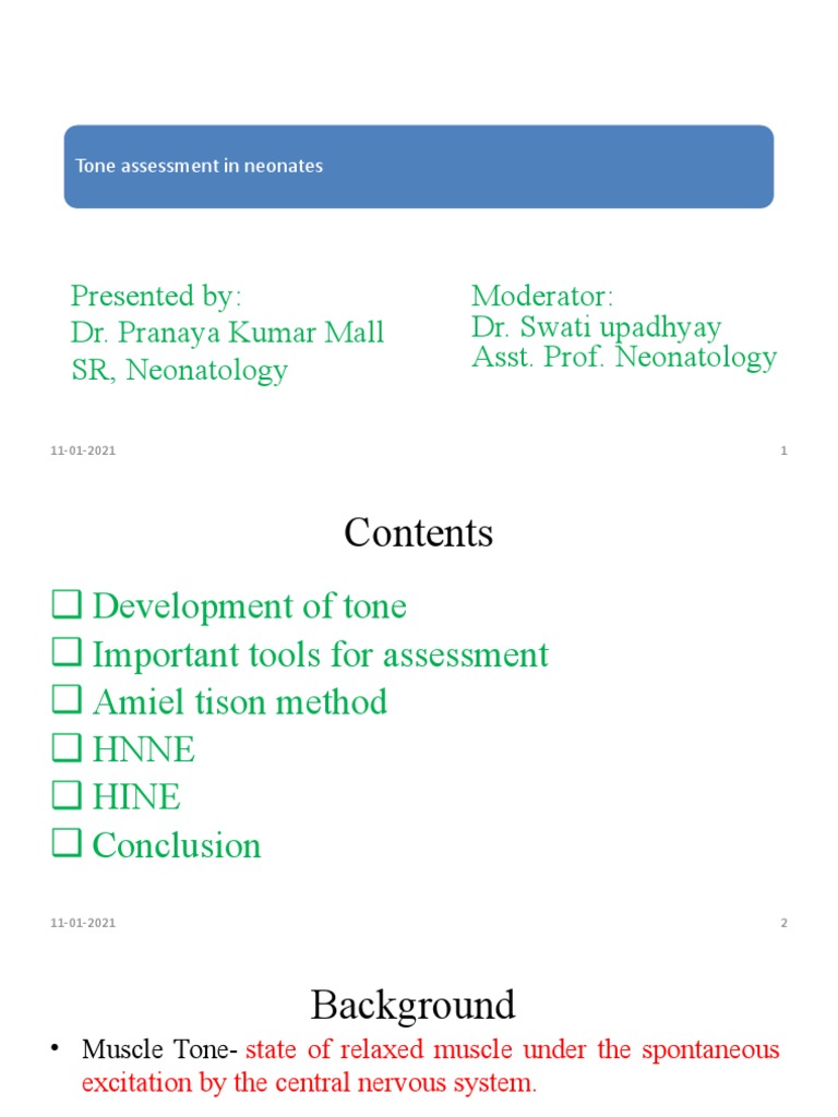 Tone Assessment Tools 07-01 | PDF | Preterm Birth | Neurology