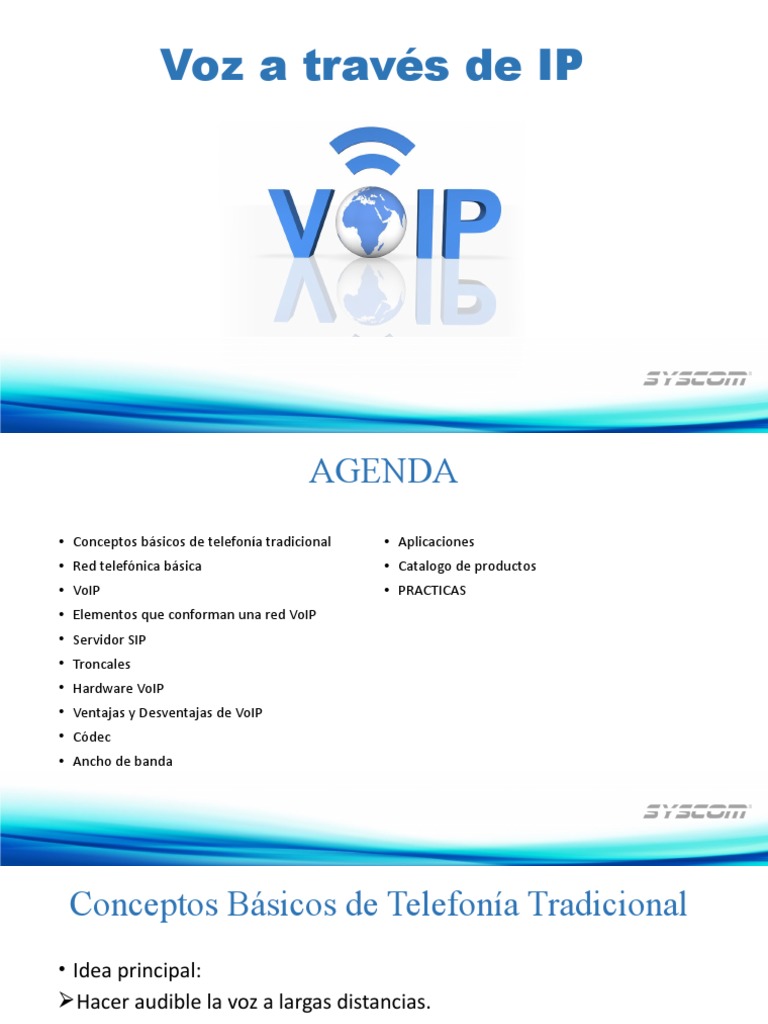 Voz a través de IP: Una introducción a la telefonía VoIP | PDF | Voz ...