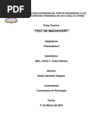 Interpretación del Test de Machover | PDF
