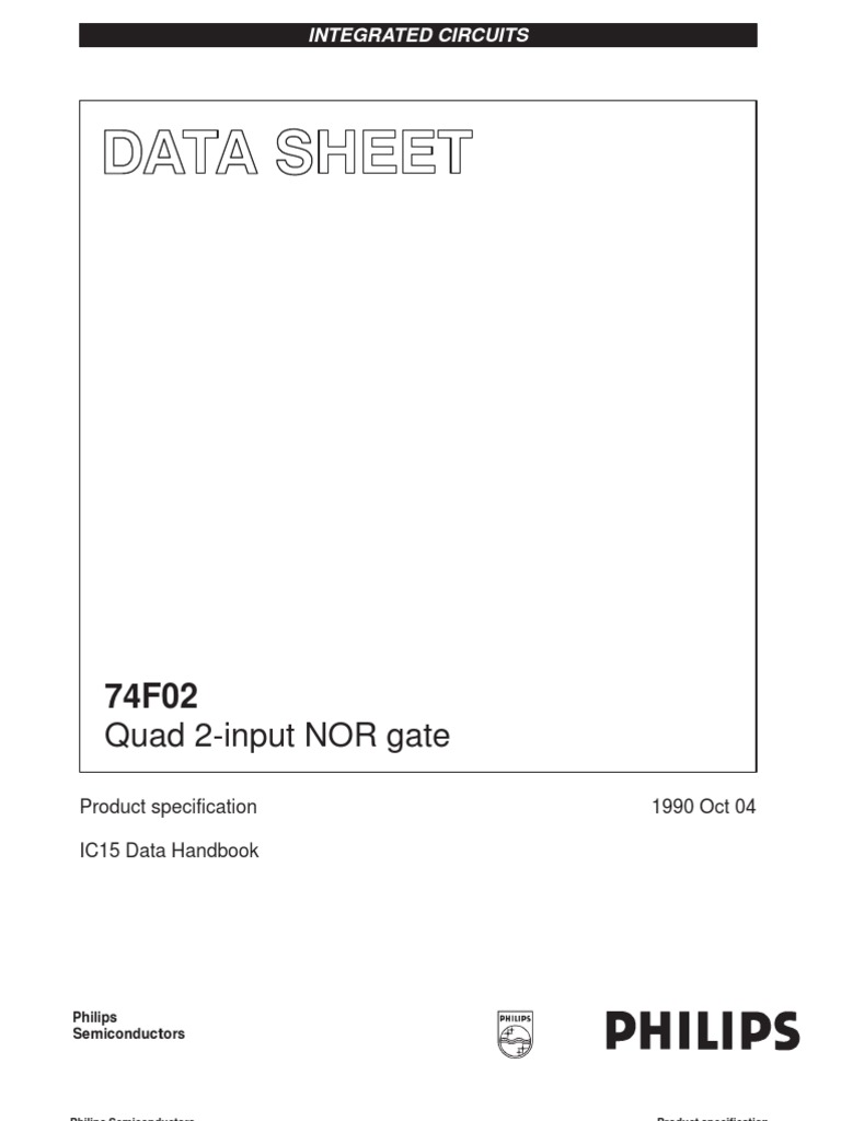 7402 | PDF | Logic Gate | Electrical Engineering