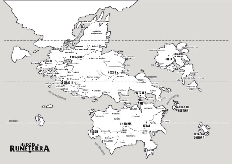 Mapa de Regiões de Runeterra | PDF