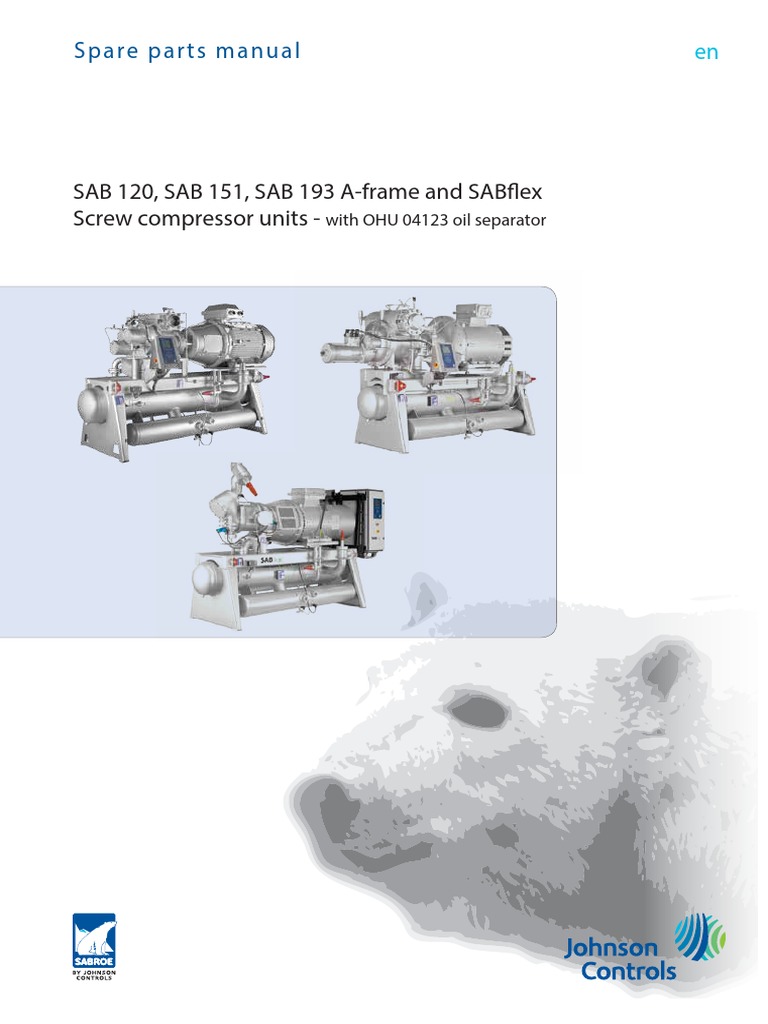 Screw Compressor Units - Sab 120, Sab 151, Sab 193 A-Frame and Sabflex ...