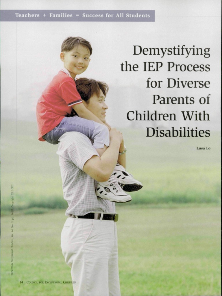 Demystifying The Iep Process-Lo | PDF | Individualized Education ...