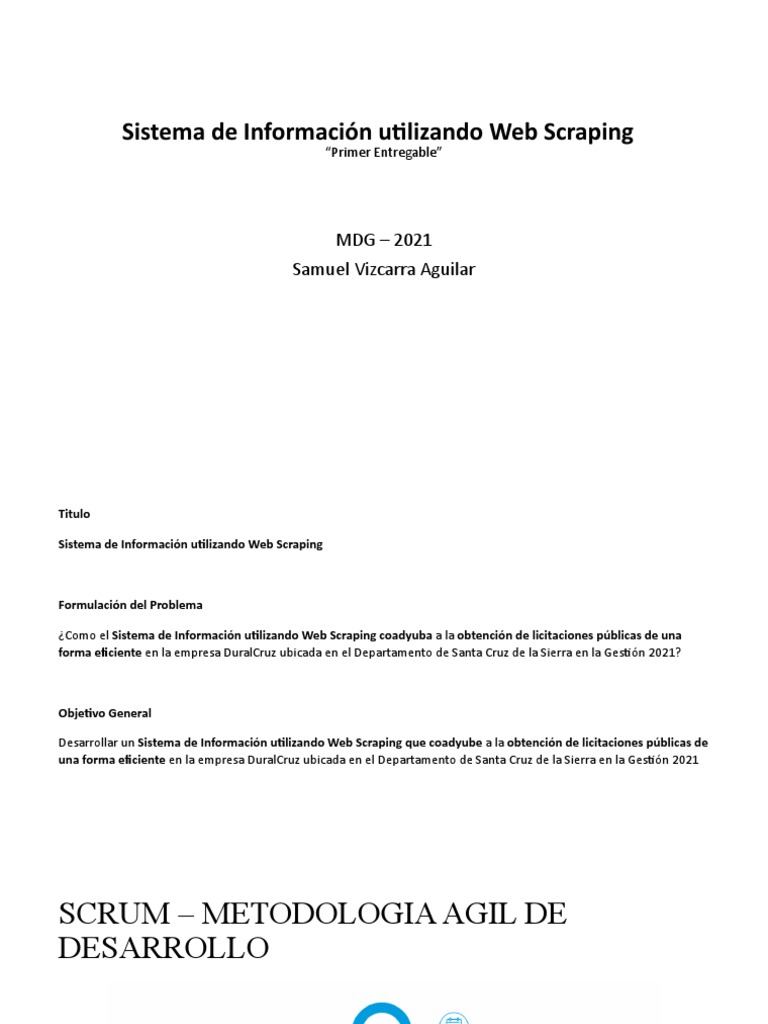 Sistema de Información Utilizando Web Scraping | PDF | Ciencias de la ...