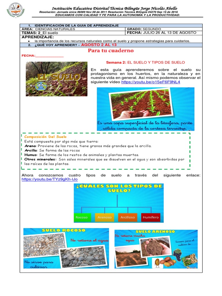 Ciencias Naturales El Suelo | PDF | Suelo | Multilingüismo
