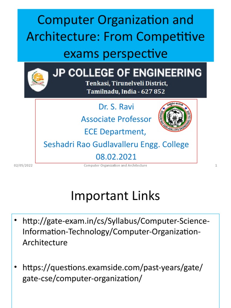Gate Cse Cao | Download Free PDF | Cpu Cache | Central Processing Unit