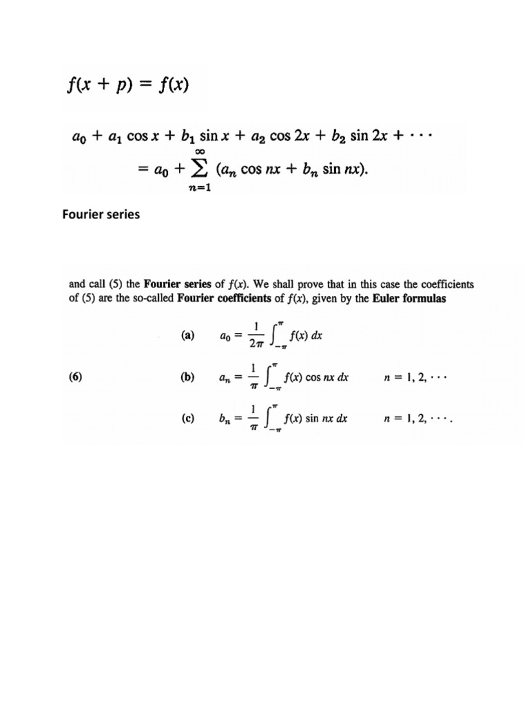 Understanding Fourier Series Basics | PDF