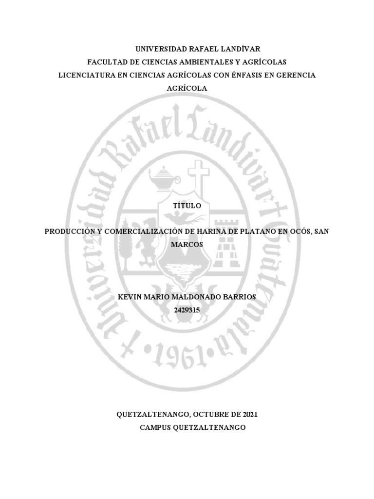 MALDONADO KEVIN ANTEPROYECTO Modificado | PDF | Fermentación | Cereales