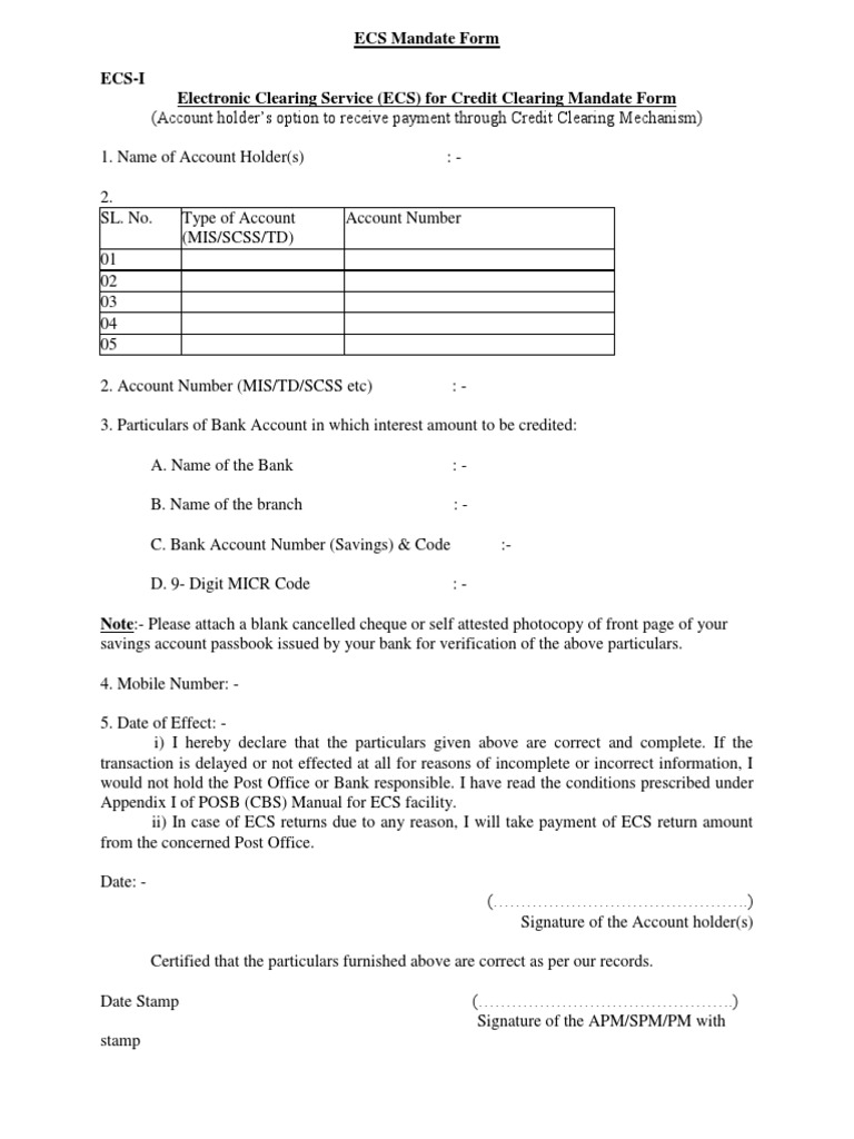 ECS Form SB Order 09 - 2021 | PDF