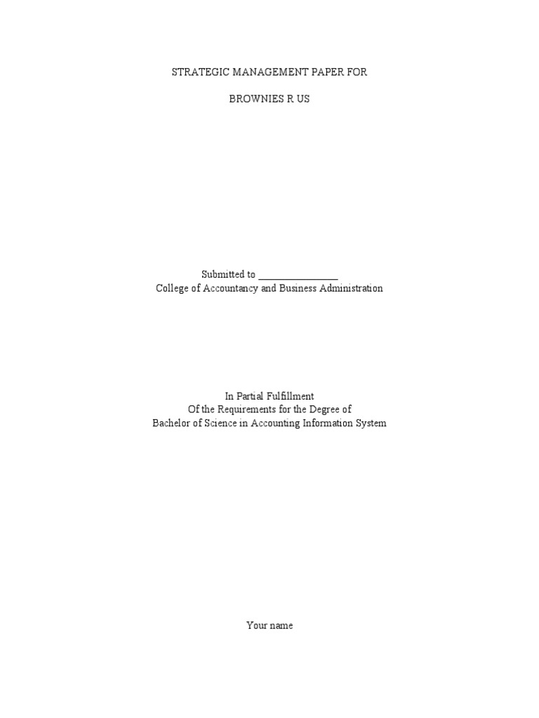 Sample StraMa Paper | PDF | Strategic Management | Marketing