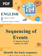 English2 - q2 - Mod8 - Basic Sequence of Events | PDF | Farmer | Flowers