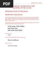 First Holy Communion Liturgy Guide | PDF | Eucharist | Mass (Liturgy)
