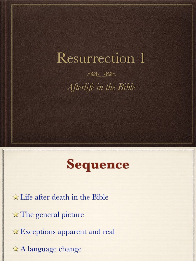 Resurrection 1: Afterlife in The Bible | PDF | Afterlife | Book Of Daniel