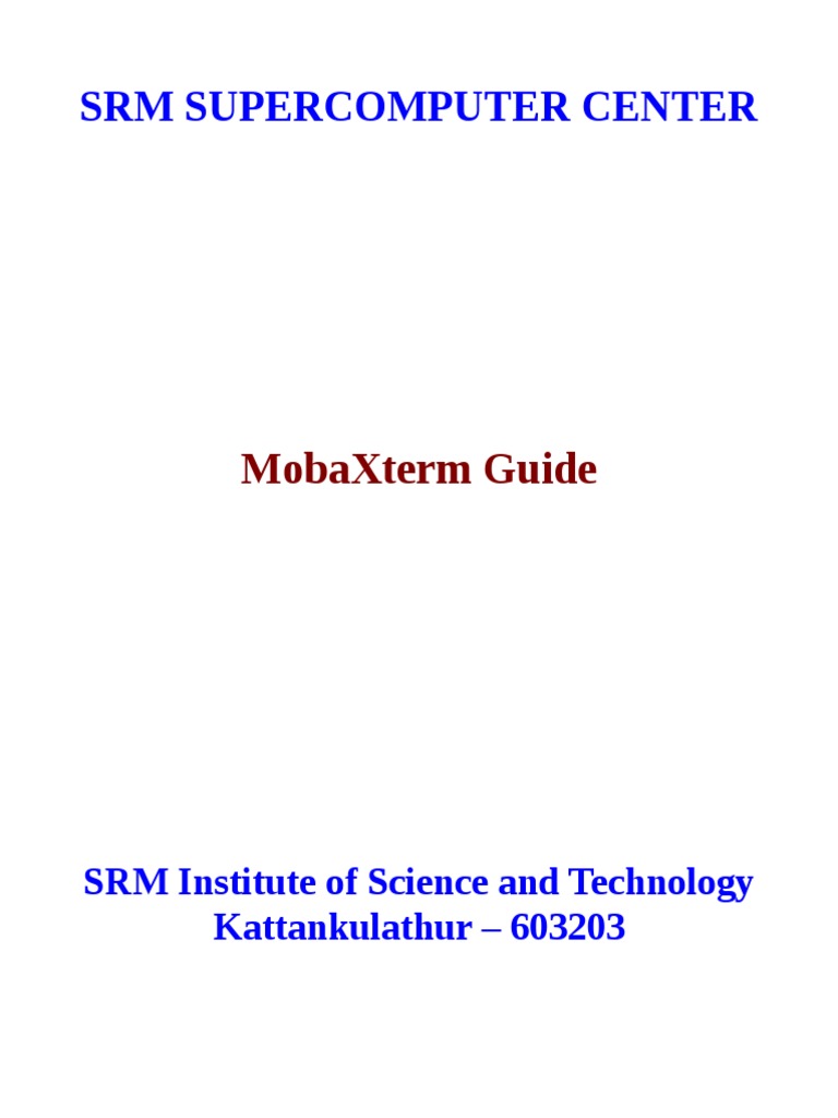 MobaXterm Guide | PDF