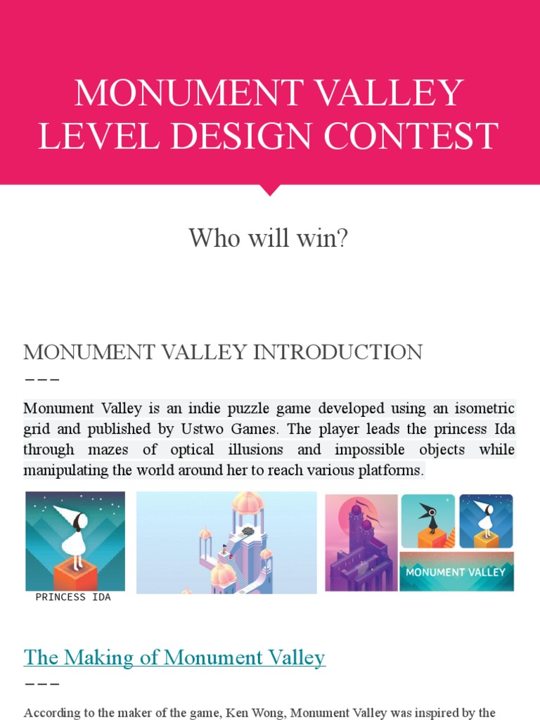 Monument Valley Level Design (Illustrator) | PDF