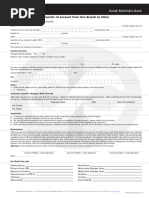 HDFC Branch Transfer Form | PDF | Banks | Cheque